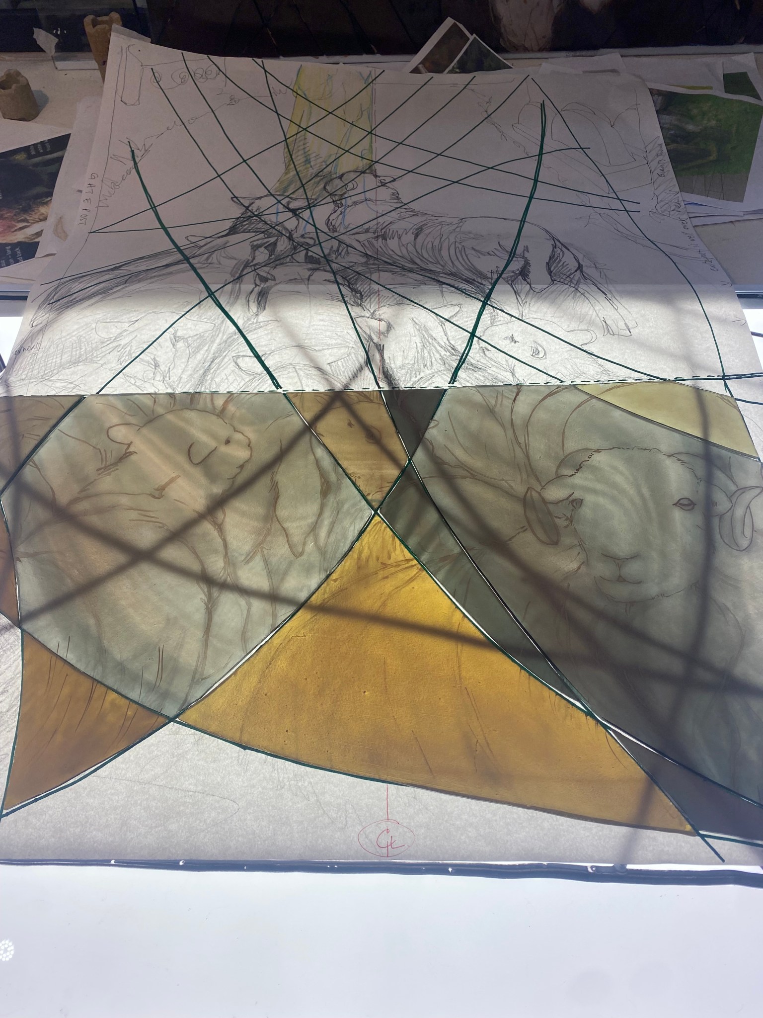 d c stained glass :: debbie's shed
